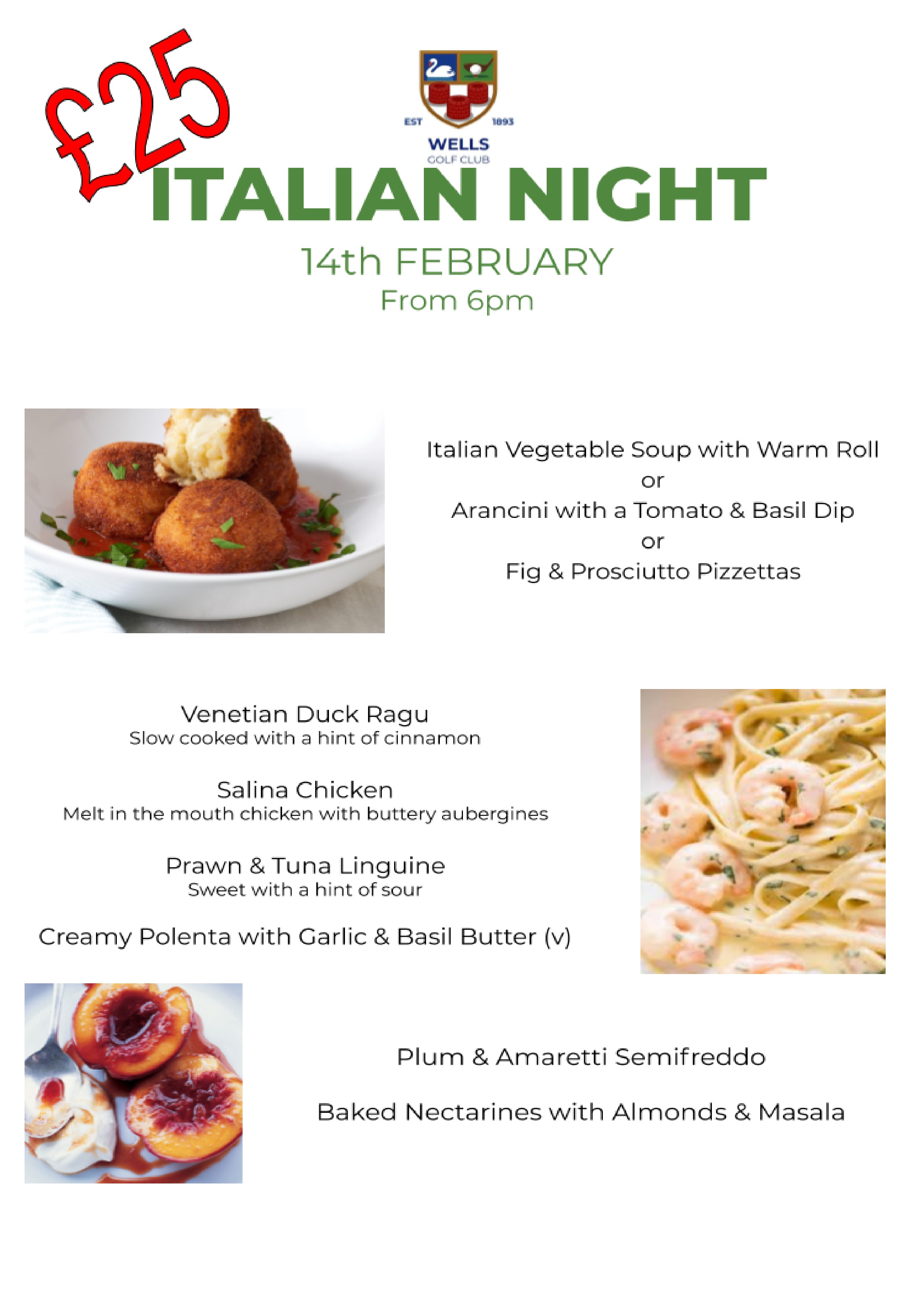 Italian Evening 14th February